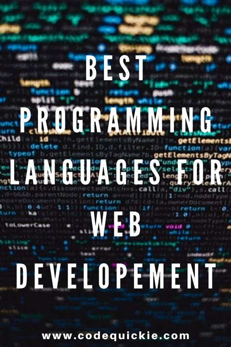 5 best programming languages for web development learn web