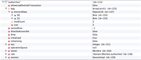 java error while setting authorities with spring security stack
