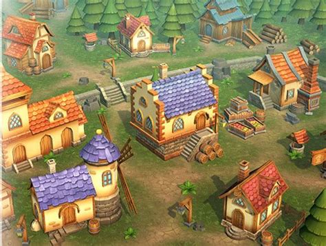 lowpoly township set unity asset store unreal engine unity games
