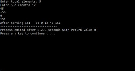 c program for selection sort in ascending and descending order