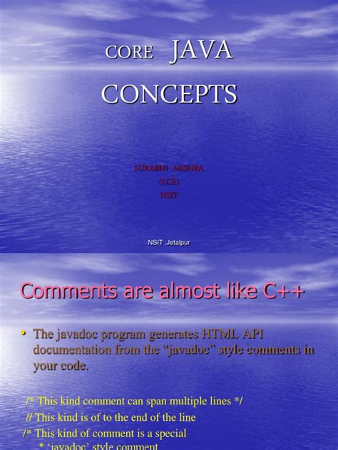 core java concepts method computer programming constructor