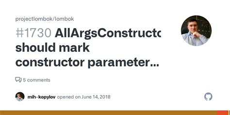 allargsconstructor should mark constructor parameters with same