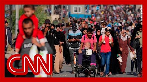 Thousands Of Palestinians Flee South On Foot As Israel Steps Up