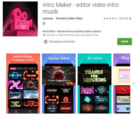 12 cara membuat intro youtube di android dengan mudah