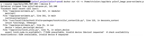 assertionerror cuda unavailable invalid device 0 requested docker