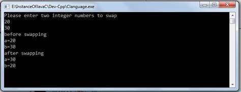 java buzz forum c program to swap two numbers without