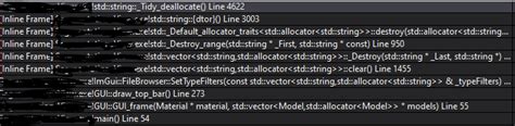 read access violation when setting type filters on release · issue 40