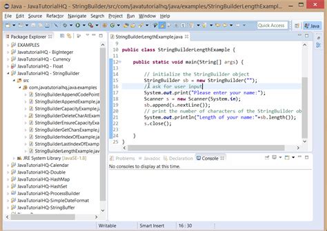 java stringbuilder length method example