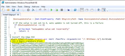 configmgr edge chromium unmatched exit code 1 execution failed sccm