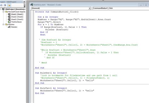 loop through excel rows and call vba functions stack overflow