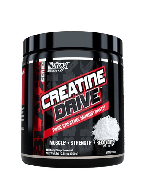 Creatine Drive Creatina Monohidratada En Polvo 300 Gr Nutrex