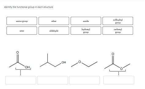 [solved] Identify The Functional Group In Each Structure