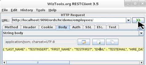 insert update and delete data using restful services