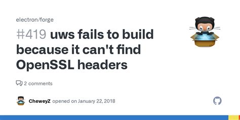 uws fails to build because it can t find openssl headers · issue 419