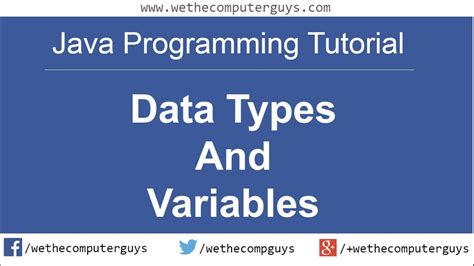 java programming language lect 3 java data types and