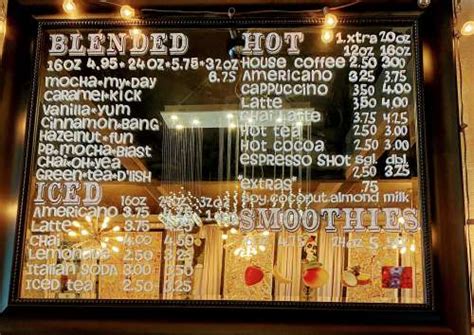 Jarrods Coffee Tea And Gallery Menu In Mesa Arizona Usa