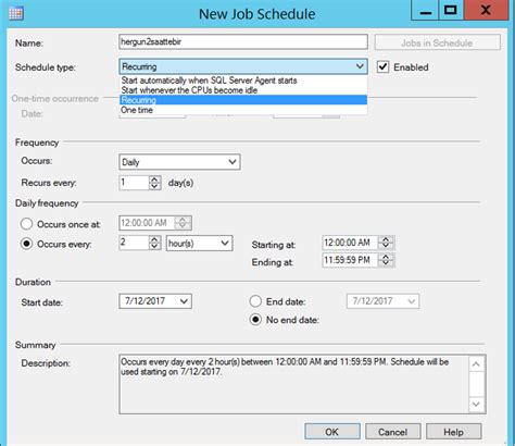 how to create a sql server job database tutorials