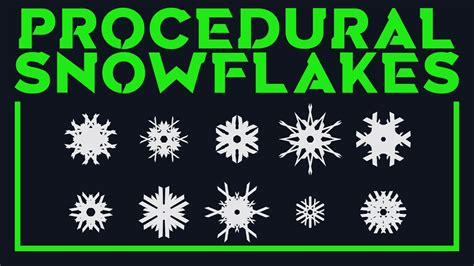 procedural snowflakes in blender with geometry nodes youtube