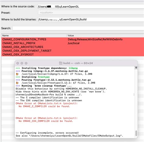 mac build cmake cmake cxx compiler error · issue 314 · joeydevries