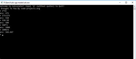 calculator in c with source code source code and projects