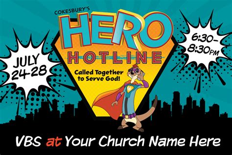 Custom Vbs Postcards Hero Hotline Vbs Pcher003