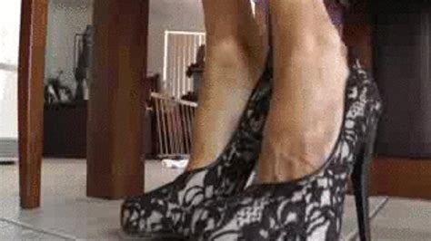 140605 Shoeplay In Black Grey High Heel Pumps Hd1280x720 Mpeg 4
