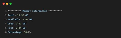 menampilkan informasi memory menggunakan psutil di python inpows