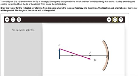 Solved Trace The Path Of Ray Emitted From The Tip Of The Object
