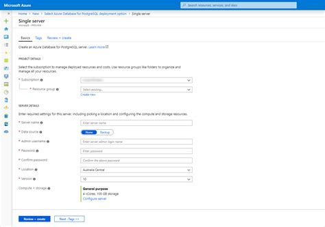 tutorial design an azure database for postgresql single