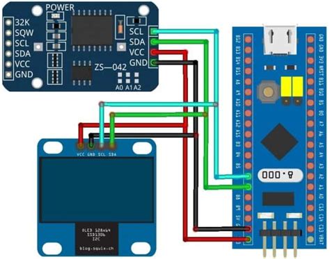 stm32 and ds3231 based real time clock with oled