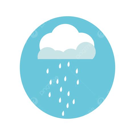 雲と雨の滴のアイコン ベクターイラスト画像とpngフリー素材透過の無料ダウンロード Pngtree
