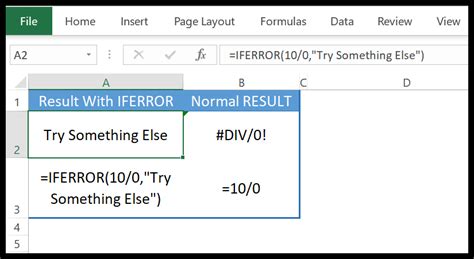 excel iferror function example sample file