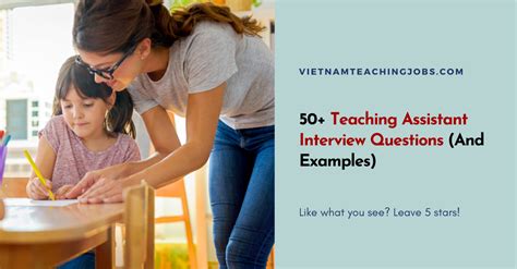 50 Teaching Assistant Interview Questions And Examples