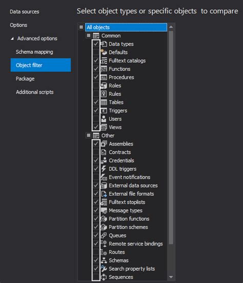 how to recover only objects from sql server database backups