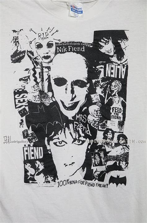 Alien S E X Fiend T Shirt Vintage Rare White Tee Shi… Gem