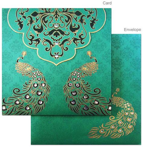 Peacock Invitation Design Mt Home Arts