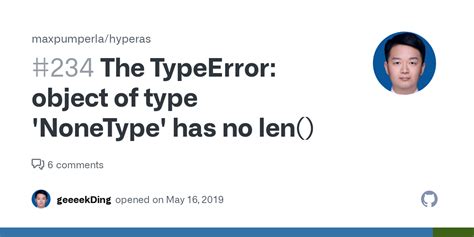the typeerror object of type nonetype has no len · issue 234