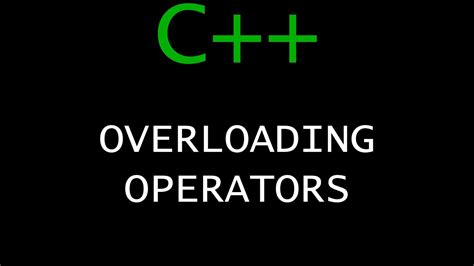 operator overloading in c tutorial