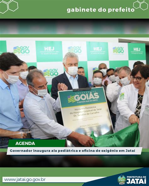 Governador Inaugura Ala Pediátrica E Oficina De Oxigênio No Hospital