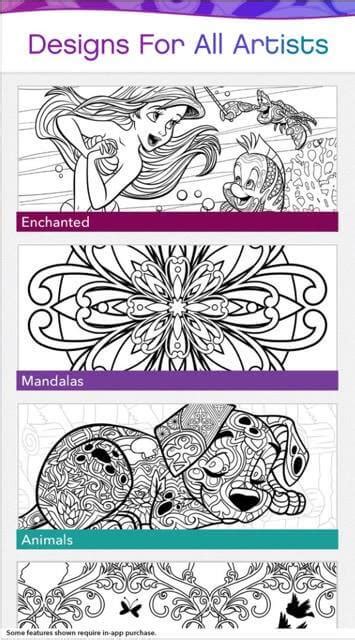Disney Releases New Adult Coloring Book App “color By Disney” Inside