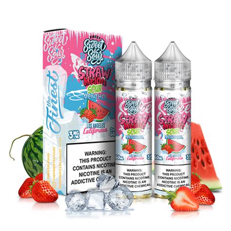 Finest Straw Melon Sour Menthol 2x60ml Vgi Distribution
