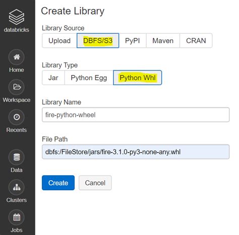 databricks python integration steps — sparkflows 0 0 1 documentation
