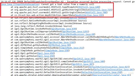 关于poi导入excel表时报 java lang illegalstateexception cannot get a text