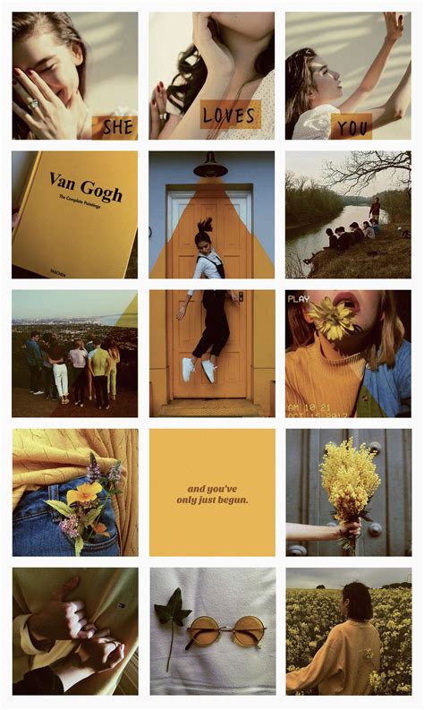 Yellow Indie Aesthetic Instagram Feed Design By Luciana Amaral Estética