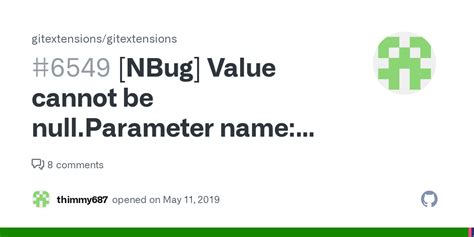 [nbug] value cannot be null parameter name value · issue 6549