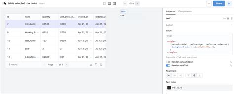cave short rag table selector tr in css