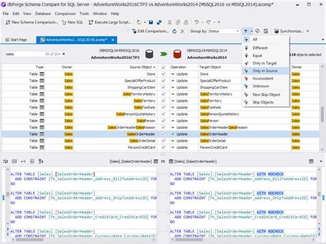 sql compare schema comparison tool to diff sql databases ph