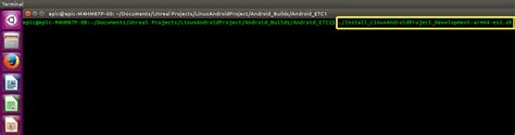android on linux quick start unreal engine documentation