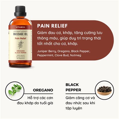 Dầu Massage Active Aromatherapy Body Massage Oil Vitabox