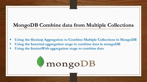 mongodb combine data from multiple collections spark by {examples}